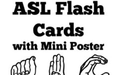 Free Printable ASL Alphabet Sign Language Flash Cards | Printable Flash ...