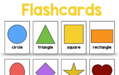 Shapes Flashcards Free Printable The Teaching Aunt In 2020 Shapes ...