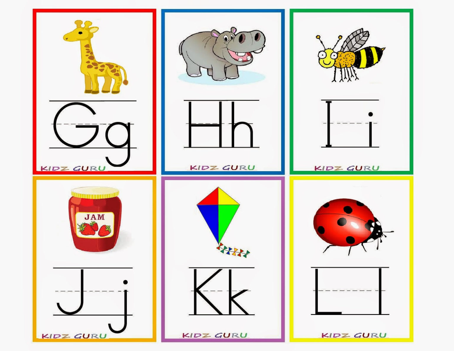 Preschool Alphabet Flash Cards Free Printable | Printable Flash Cards